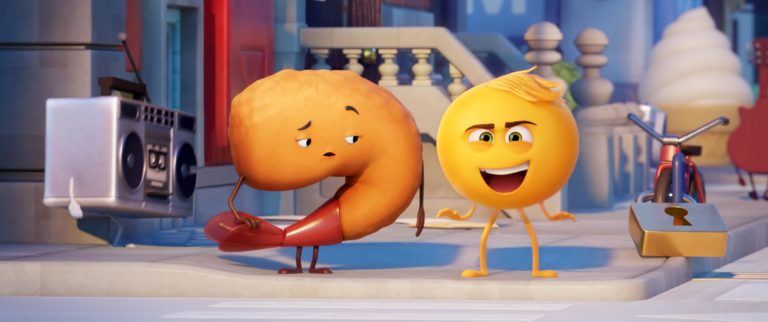 Be part of an adventure beyond words in “The Emoji Movie”