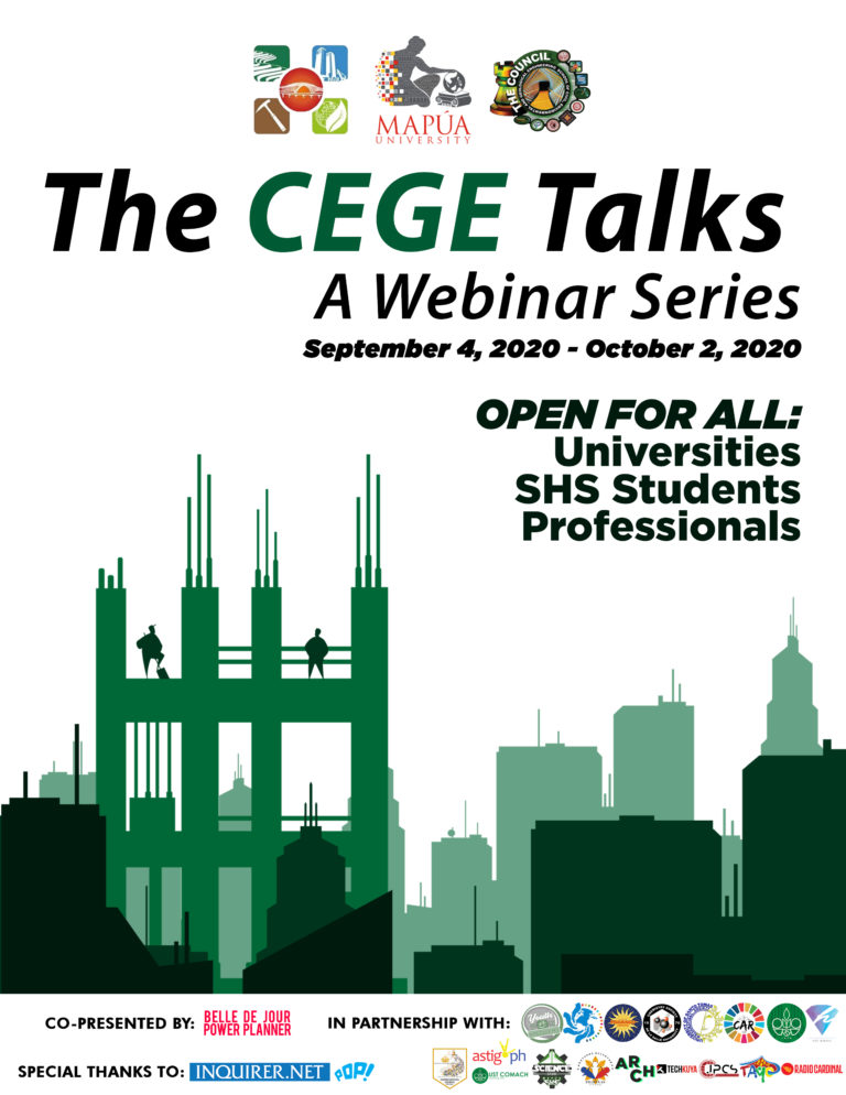 CEGE Talks: A Webinar Series to provide knowledge and information, to ...