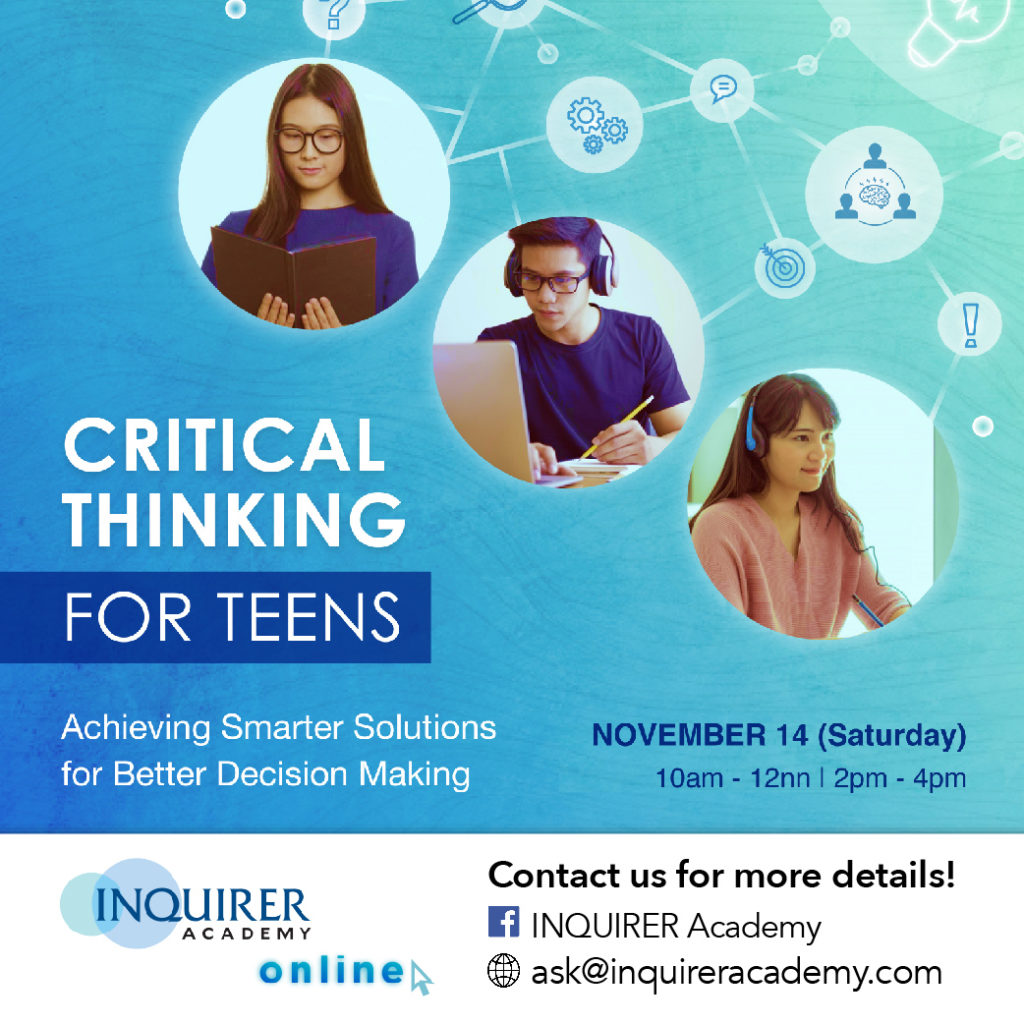 Why it's important for teenagers to develop critical thinking skills