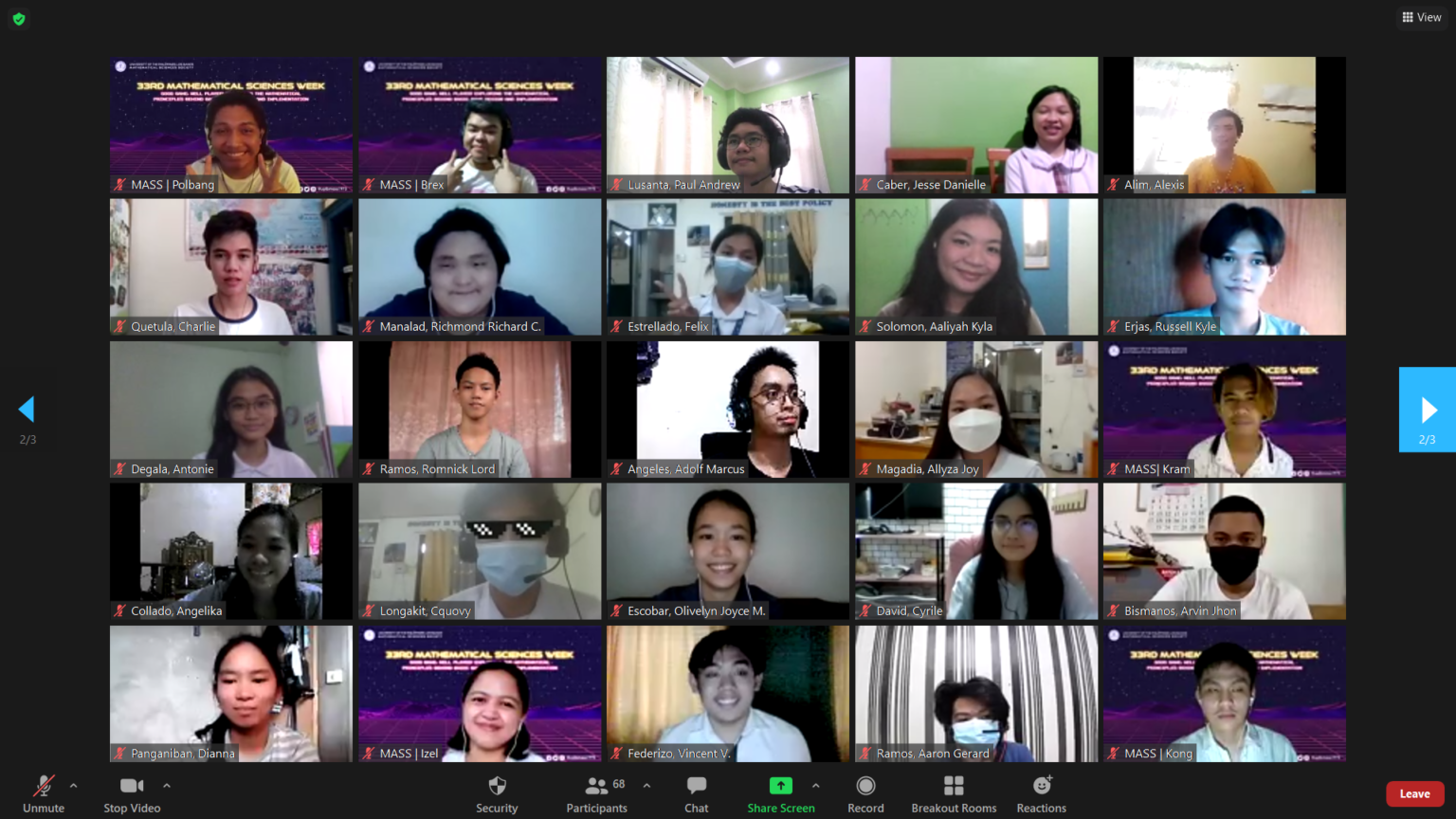 UPLB math students hold the 33rd Mathematical Sciences Week