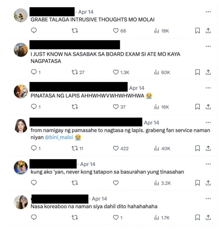 BINI member Maloi takes fan service to the next level during a recent ...