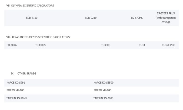 Licensure exam takers react to PRC's updated list of approved calculators