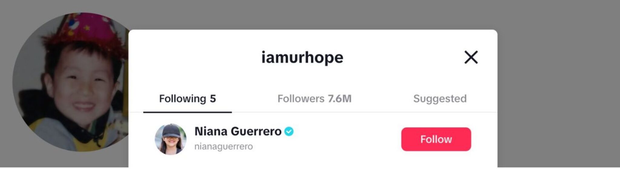 Niana Guerrero joins BTS' J-Hope's following list on TikTok