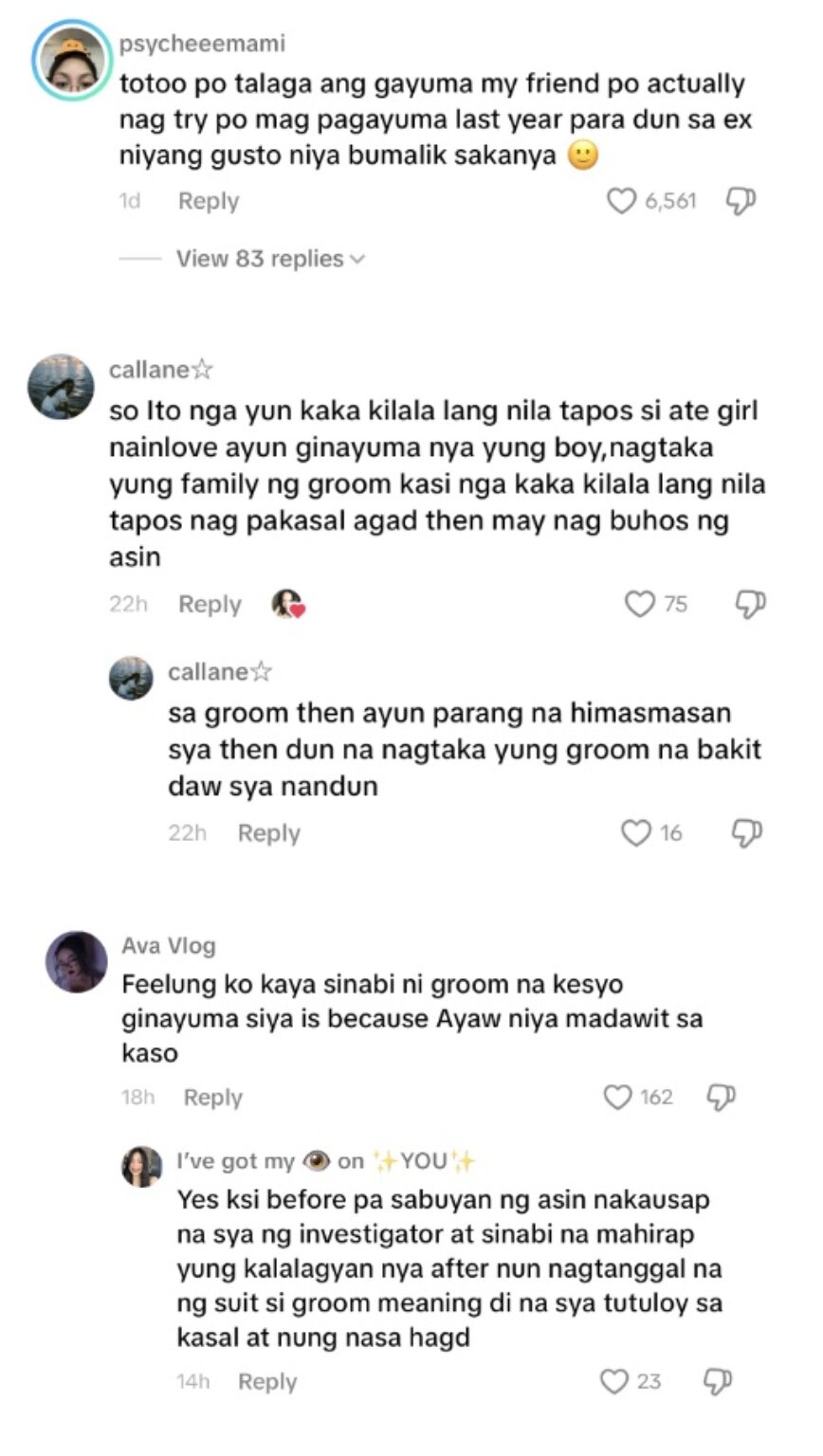 Bride accused of using ‘gayuma’ on groom, faces ₱500K worth of ...