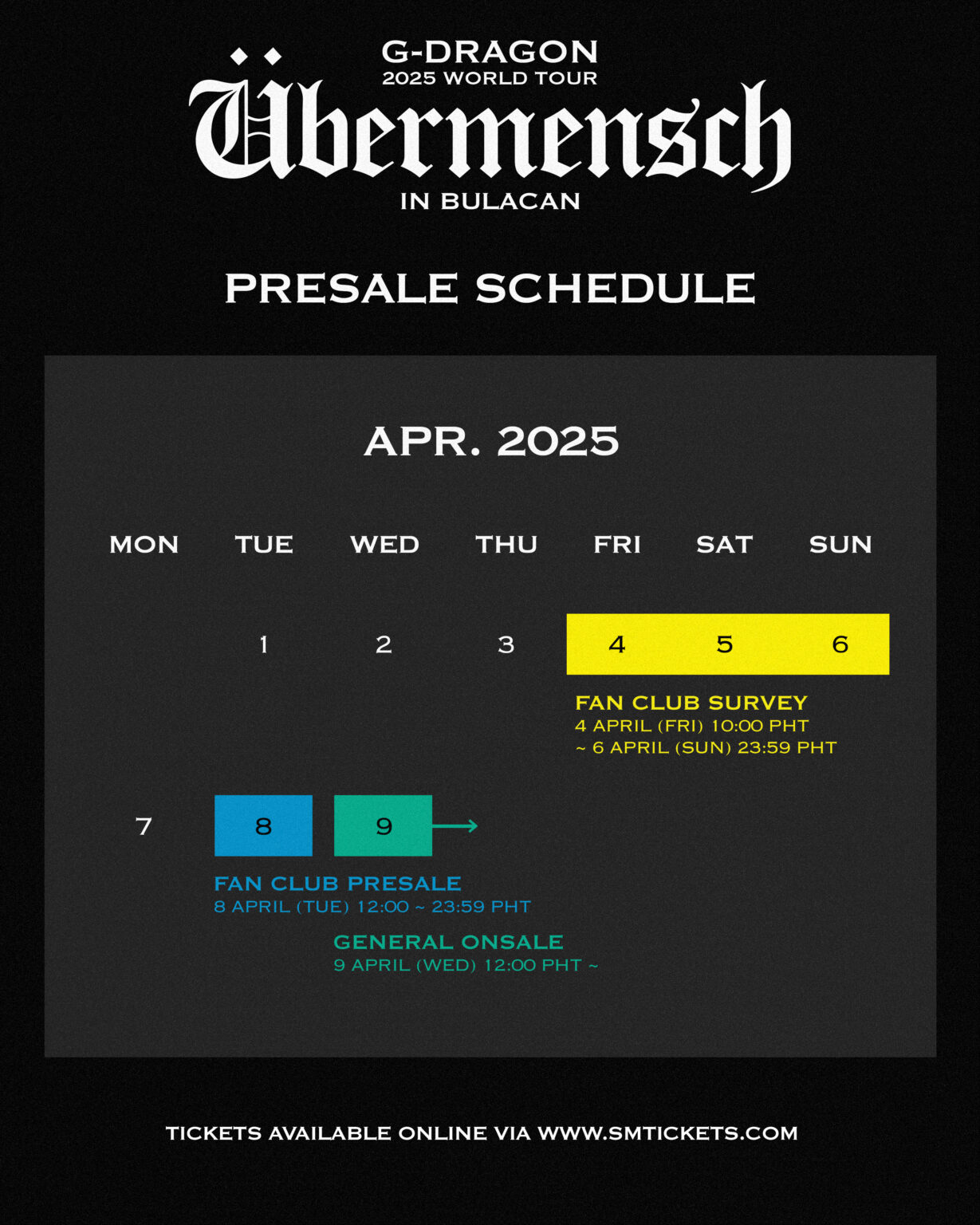 G-DRAGON returns to the Philippines with G-DRAGON 2025 WORLD TOUR ...