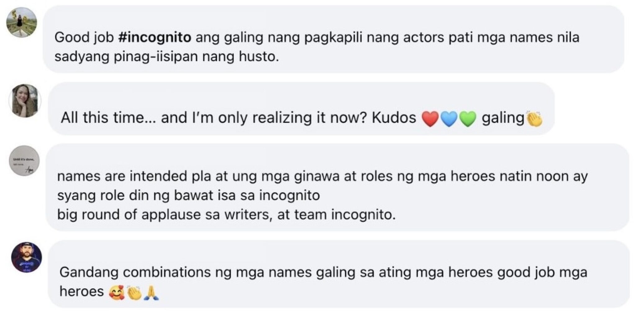 'Incognito' team earns praise for honoring Filipino heroes behind ...