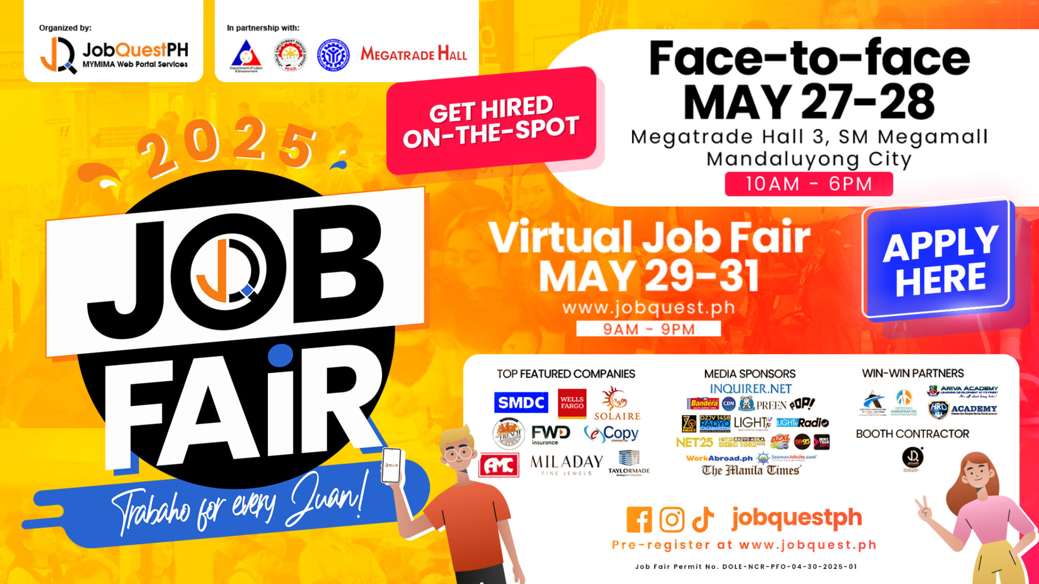 JobQuestPH hosts Mega Job Fair this May — Over 10,000 jobs up for grabs ...