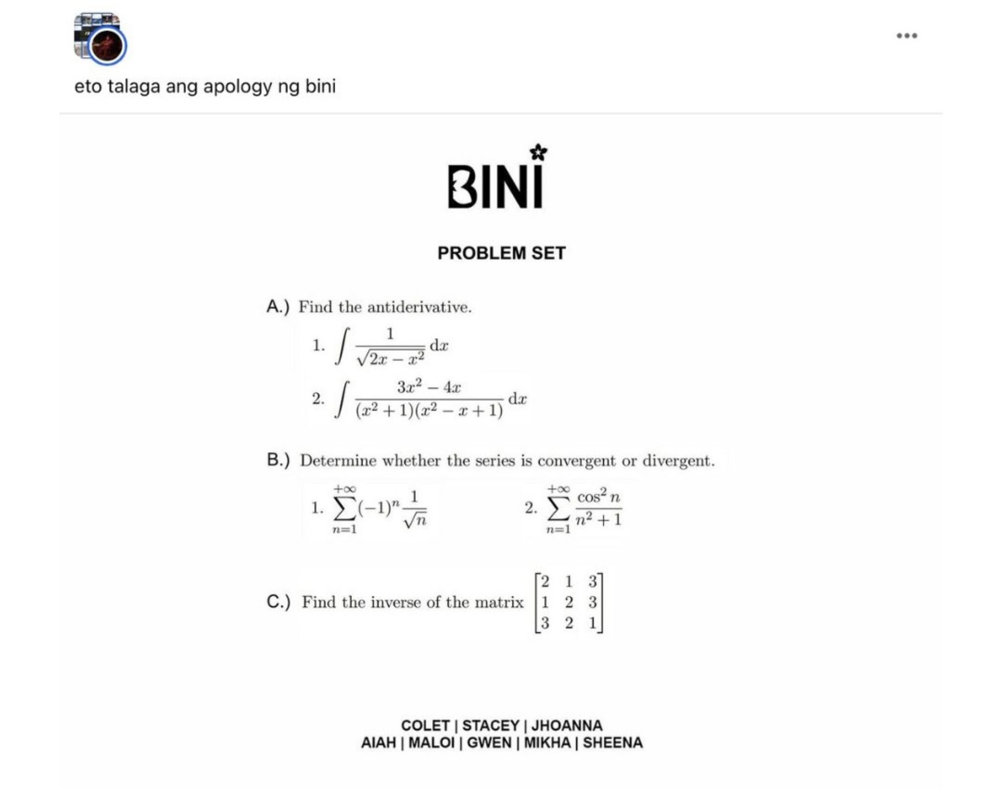 BINI issues an apology after video involving some of its members ...