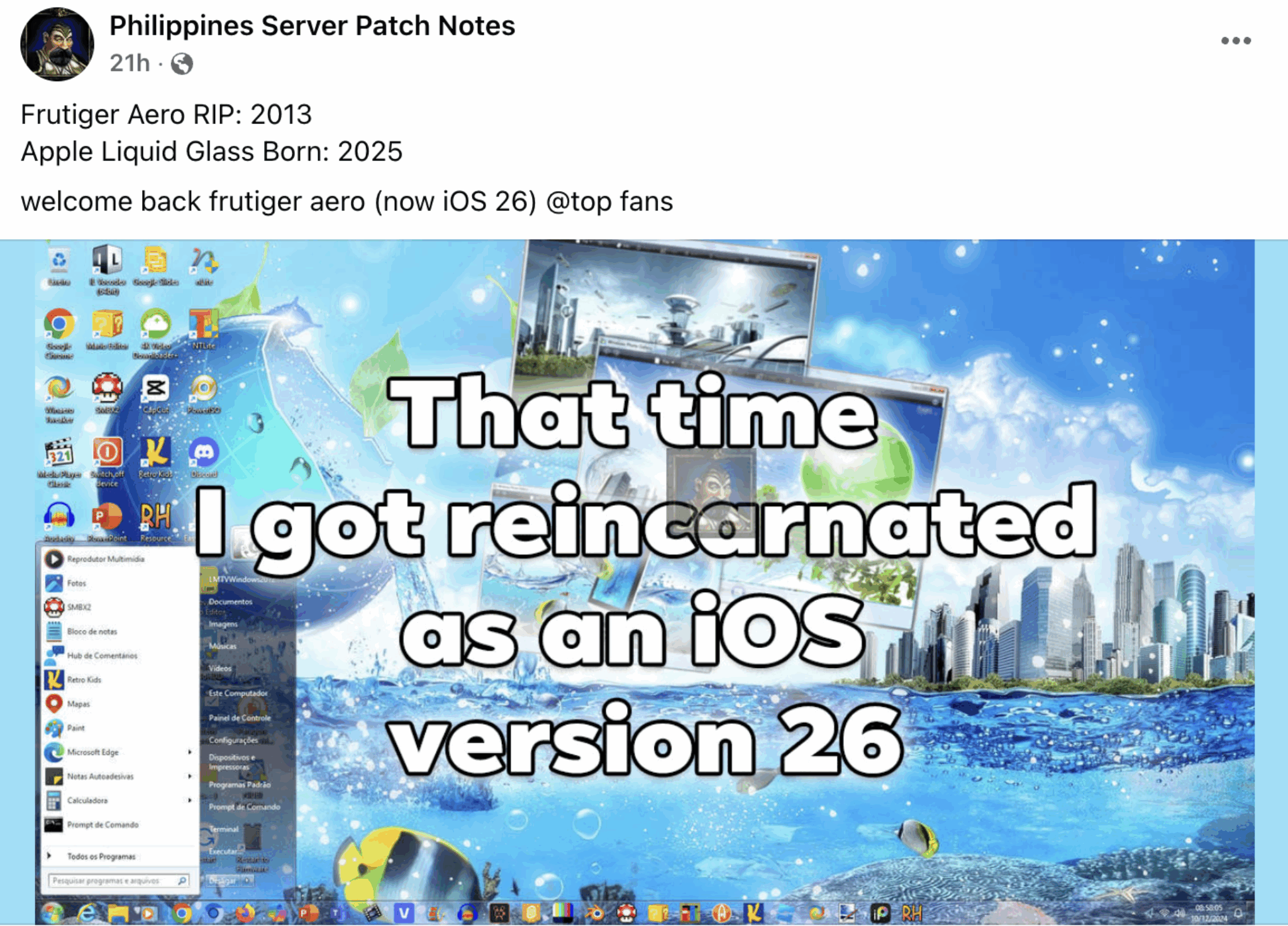 Apple’s iOS 26 draws Frutiger Aero comparisons in visual motif