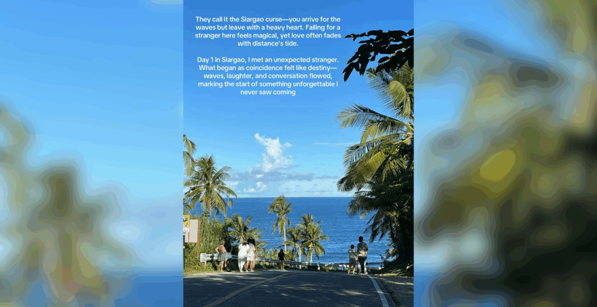 Is it casual now? The Siargao love story that ended before it began