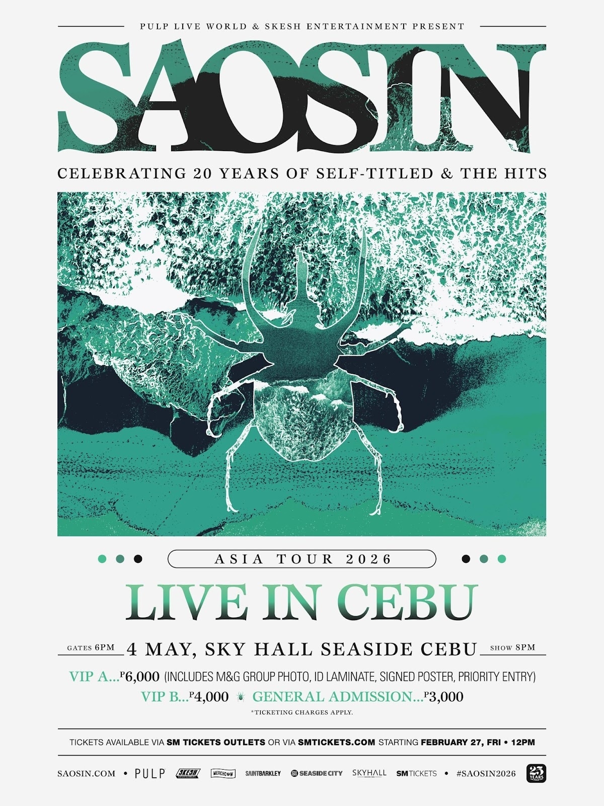 Saosin Celebrates Two Decades of Musical Magic in Manila and Cebu This ...