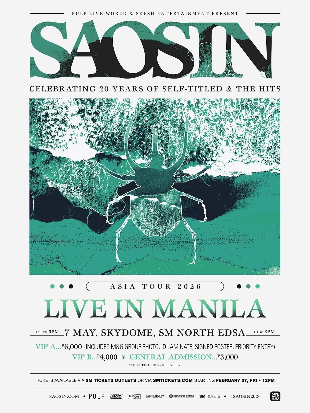 Saosin Celebrates Two Decades of Musical Magic in Manila and Cebu This ...