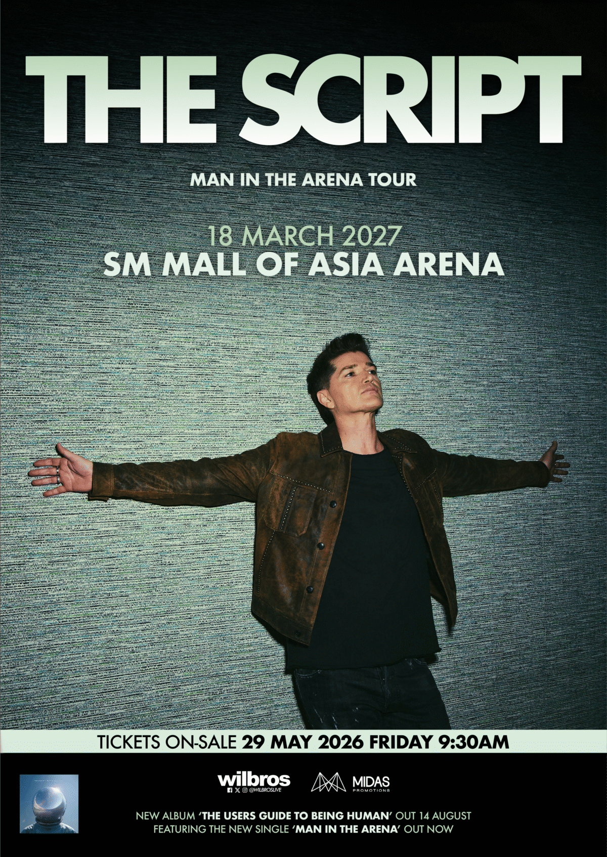 The Script announce 'Man In The Arena Tour' Manila on 18th March 2027