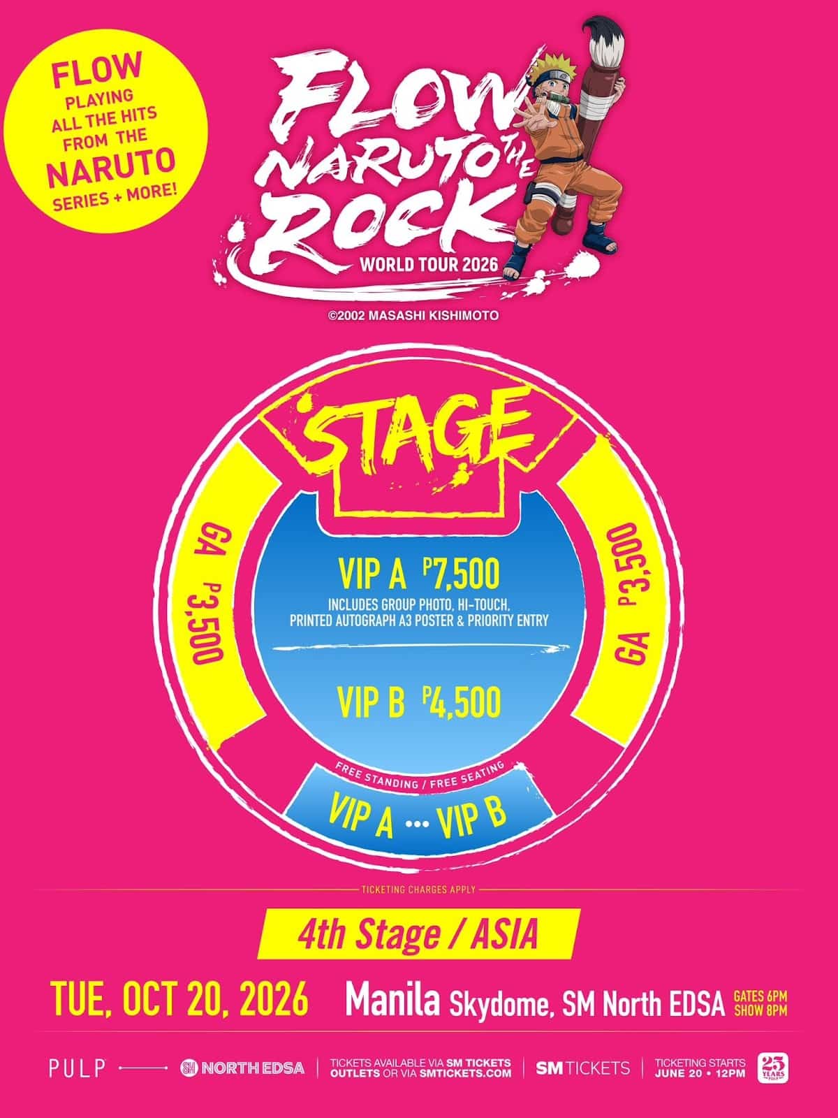 FLOW returns to Manila for ‘FLOW WORLD TOUR 2026 NARUTO THE ROCK’